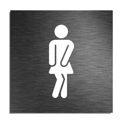 Tabliczka WC Damski Toaleta Grafitowa 8x8cm NS0808101013 Cena
