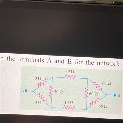 Find Total Resistance Between Terminal A And B Brainly