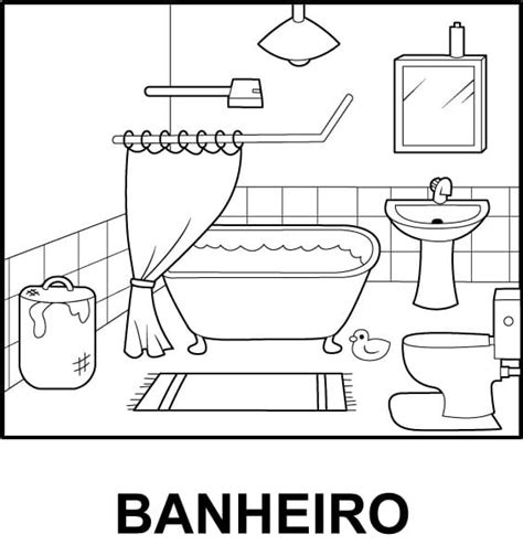 Desenhos De Banheiro Para Colorir Pintar E Imprimir Colorironline