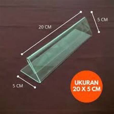 Jual Papan Nama Meja Akrilik 20 X 5 Cm 2mm Shopee Indonesia