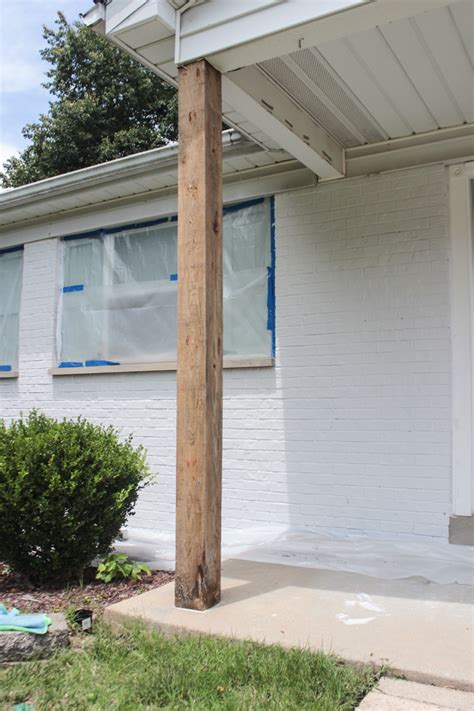 Diy Craftsman Style Porch Columns Shades Of Blue Interiors