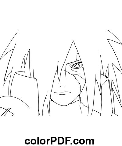 Itachi Uchiha Naruto do druku Kolorowanki i książki w formacie PDF