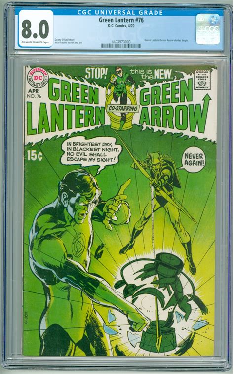 Green Lantern 76 1970 CGC 8 0 OWW Pages Comic Books Bronze Age