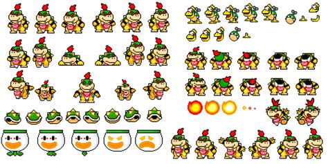 Pixilart New Bowser Junior Sprites By Mrbowser