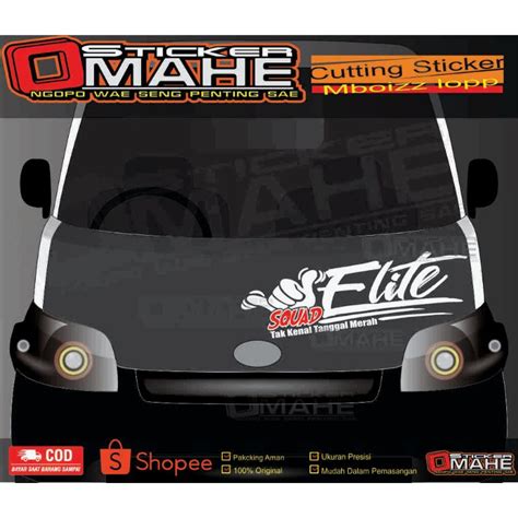 Jual Cutting Sticker Mobil Granmax Kap Depan Pickup Stiker Granmax Code