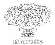 Coloriage fete des grands meres mamies à imprimer Dessin fete des