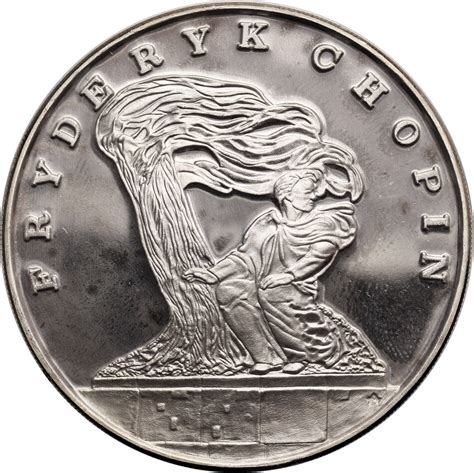 Poland 100000 Zlotych 1990 Fryderyk Chopin Proof MA Shops