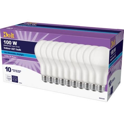 Do It 100W Equivalent Daylight A21 Medium LED Light Bulb Title 20 10