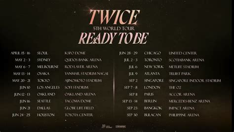 Alessa On Twitter RT Twice Seung TWICE 5TH WORLD TOUR READY TO BE
