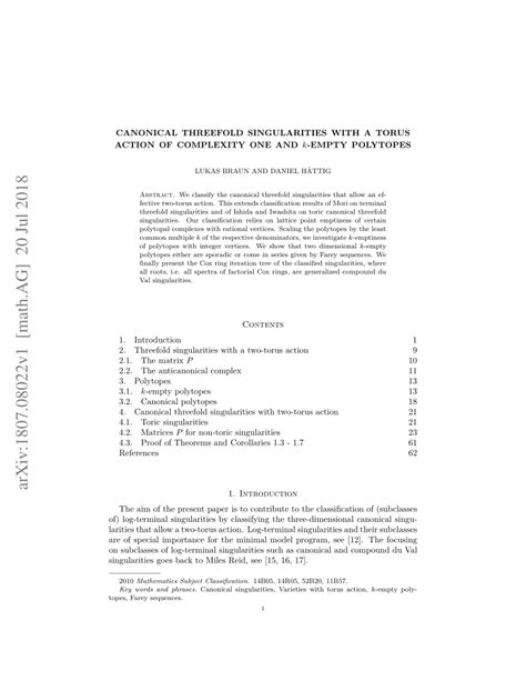 pdf canonical threefold singularities with a torus action of complexity one and k empty