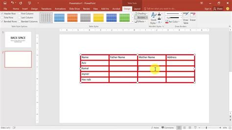 How To Change Table Line Color In PowerPoint Slide YouTube