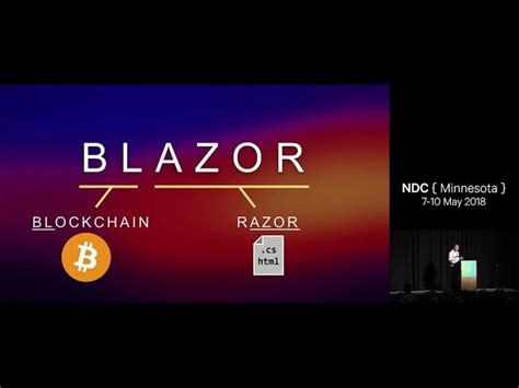 NDC Conferences Talk Blazor A New Framework For Browser Based NET