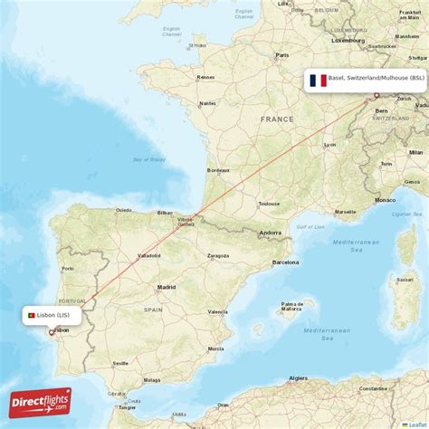 Direct Flights From Lisbon To Basel Switzerland Mulhouse LIS To BSL