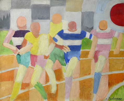 Robert Delaunay Les Coureurs Tableau De Et Peinture De Delaunay