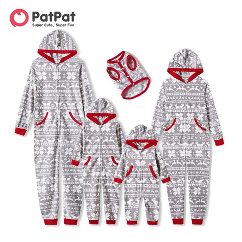 PatPat Pijama Navide O A Juego Para Toda La Familia Conjunto De Ropa De