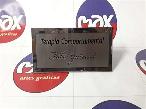 Placas em aço escovado sp Max Artes Gráficas