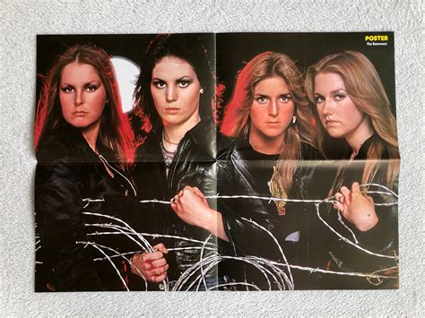 The Runaways Poster 1977 Swedish Poster Magazine 1970s Joan Jett Sandy
