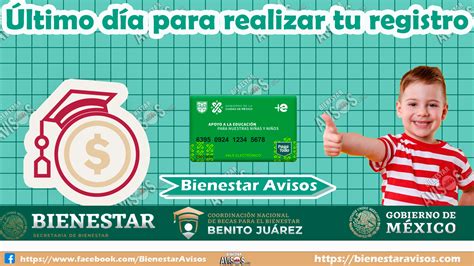 URGENTE Hoy es el último día para realizar tu registro a Mi beca