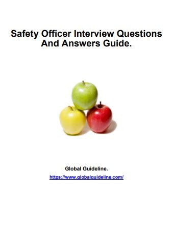 Safety Officer Interview Questions And Answers