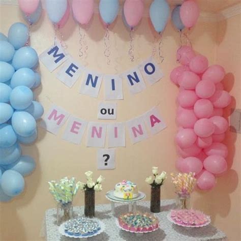 Chá Revelação Simples e Barato Como Fazer Sem Gastar Muito