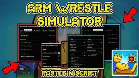 Updated Arm Wrestle Simulator Script Pastebin Win Autofarm