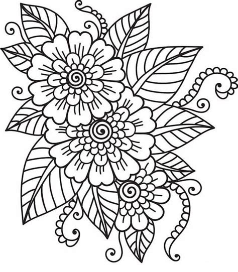 Målarbild Fina Blommor Skiv ut gratis på malarbilder se