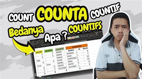 Cara Menggunakan Rumus Count Counta Countif Countifs Lengkap Beserta