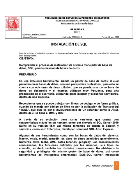 1 practica pdf mi sql servidor sql de microsoft