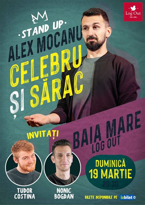 Bilete Baia Mare Stand up comedy cu Alex Mocanu Tudor Costina și