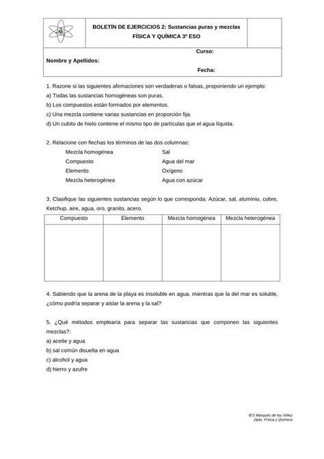 PDF Boletin 2 Sustancias Puras Y Mezclas DOKUMEN TIPS
