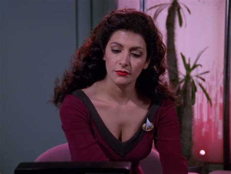 Marina Sirtis In Star Trek The Next Generation 1987 In 2020 Marina Sirtis Deanna Troi