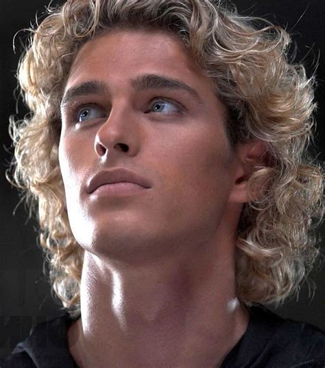 Provocative Man Long Blonde Curly Hair Curly Hair Men Blonde Guys