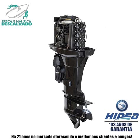 MOTOR DE POPA HIDEA 2 TEMPOS 90HP FFEL T ELÉTRICA A Pesca e Náutica