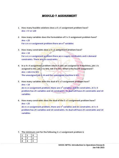 assignment nptel pdf mathematical optimization theoretical computer science