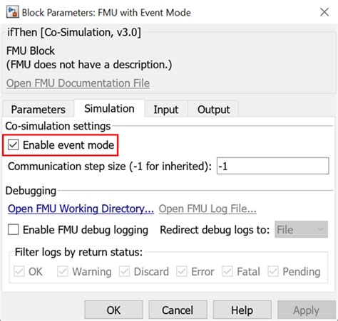eliminate single step delay in co simulation fmu using event mode matlab and simulink