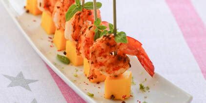 Brochettes Crevettes Mangue Pic Es D Couvrez Les Recettes De Cuisine