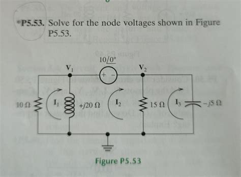 Solved P Solve For The Node Voltages Shown In Figure Chegg