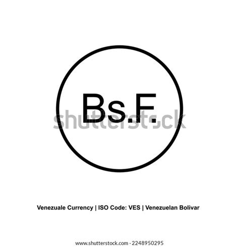 Venezuela Currency Symbol Venezuelan Bolivar Icon Stock Vector Royalty