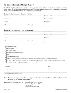 Form P Wisconsin Department Of Revenue Dor State Wi Fill And