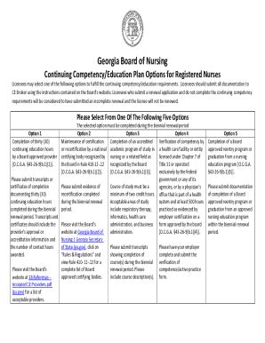 Fillable Online Sos Ga Guidelines For Implementation Of Continuing