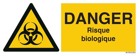 Panneau Danger De Risque Biologique PANNEAUX DE DANGER SIGNAUX