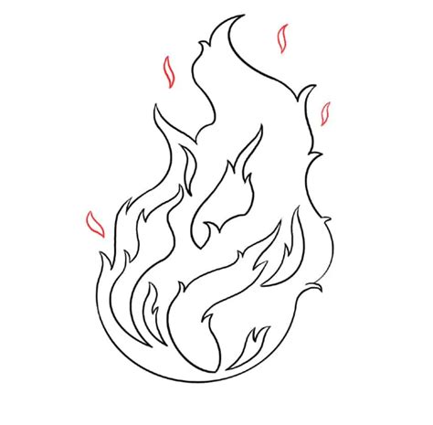 How To Draw A Flame A Fiery Flame Drawing Tutorial For All Artists