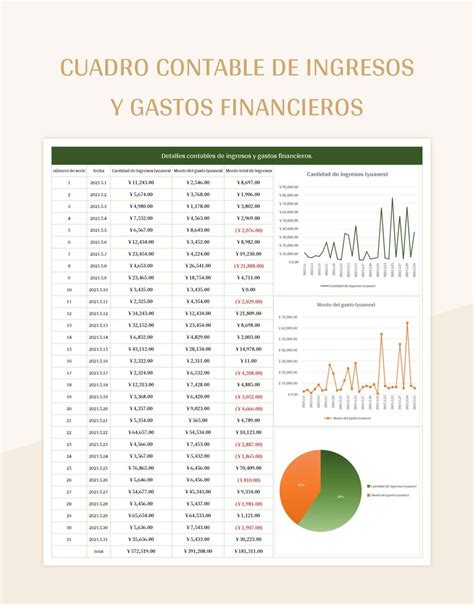 Plantilla De Formato Excel Cuadro Contable De Ingresos Y Gastos