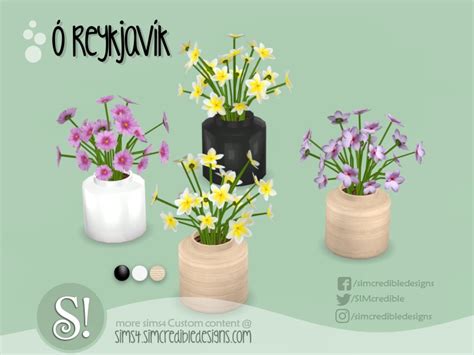 The Sims Resource Oh Reykjavik Flowers
