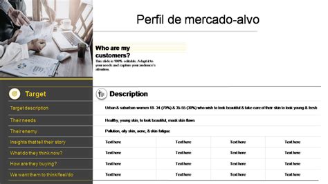 Os 5 Principais Modelos De Perfil De Mercado Alvo Amostras E Exemplos