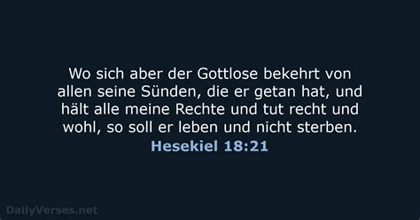 8 August 2023 Bibelvers Des Tages LU12 Hesekiel 18 21
