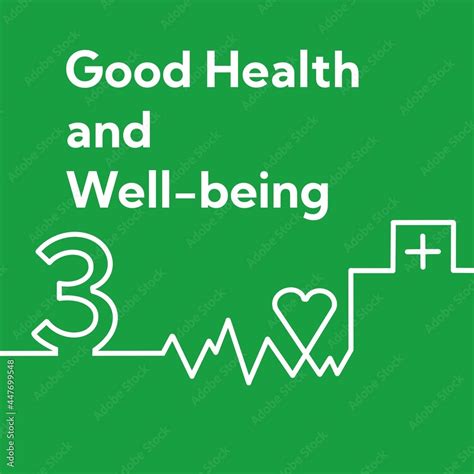 SDGs 3 Good Health and Well being すべての人に健康と福祉を Stock イラスト Adobe Stock