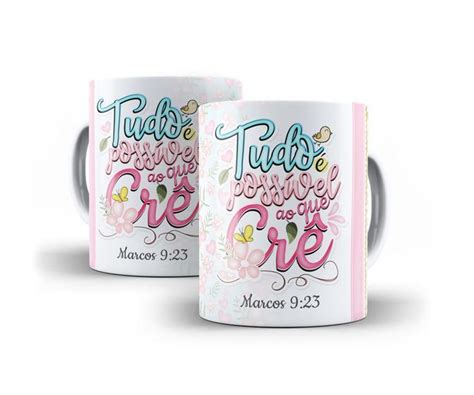 Caneca Porcelana Gospel Tudo Poss Vel Ao Que Cr Villa Caneca