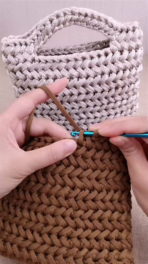 Herringbone Stitch Bag Free Crochet Pattern Video Artofit