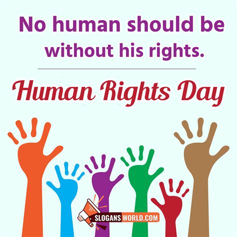 Slogans On Human Rights Day Slogans World